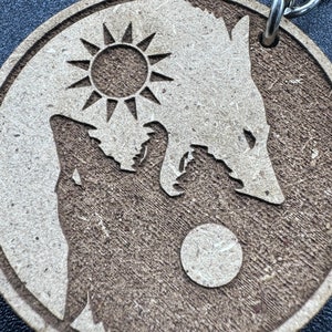 Viking Wolves of Fenrir Keychain, Vintage Birthday Anniversary Gift ...