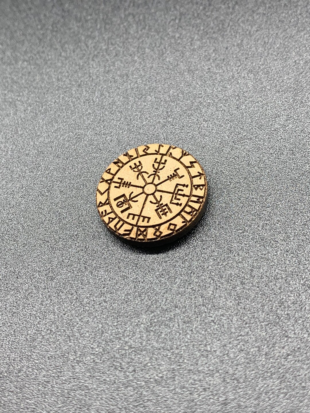 Viking Compass Magnet, Wooden Magnet, Vegvisir, Norse Jewelry, Norse ...