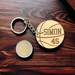 Personalized Basketball Keychain, Maple Wood Keychain, Basketball Tag ...