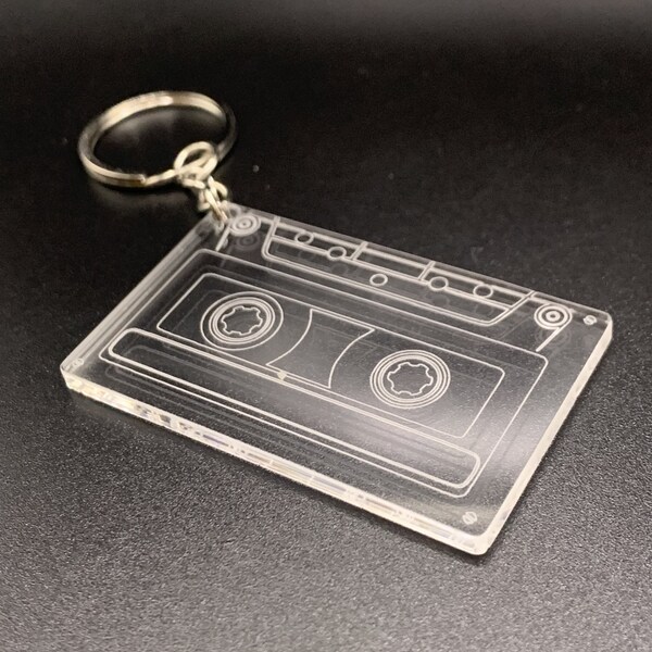 Laser Cut Cassette Keychain - Etsy