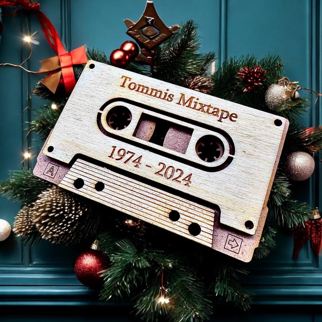 Rustic Mixtape Cassette, Personalized Wooden Cassette, Mixtape Replica ...