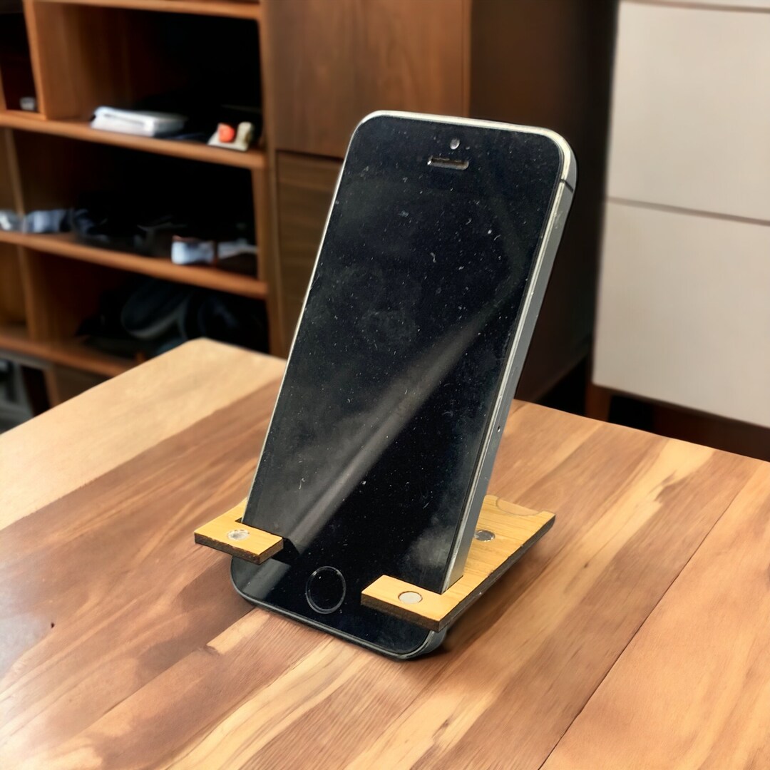 Bamboo Phone Holder Magnet Keychain, Bamboo Phone Stand, Phone Grip ...