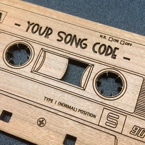 Song Code Cassette, Personalized Music Plaque, Custom Playlist, Scan ...