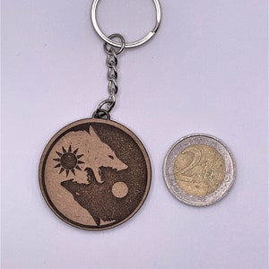 Viking Wolves of Fenrir Keychain, Vintage Birthday Anniversary Gift ...