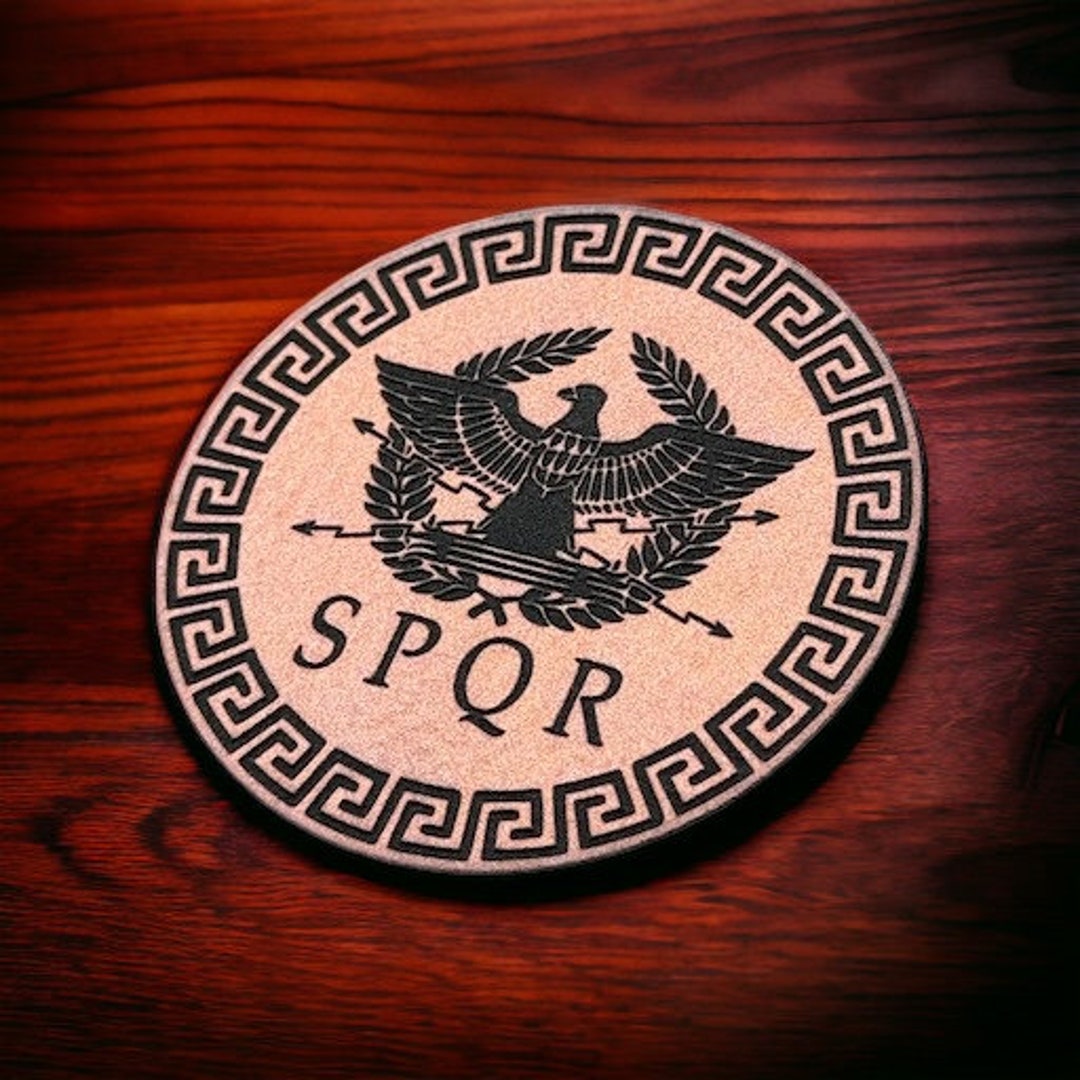 Roman Eagle Leather Patch, Laser Engraved Faux Leather Patch for Hats ...