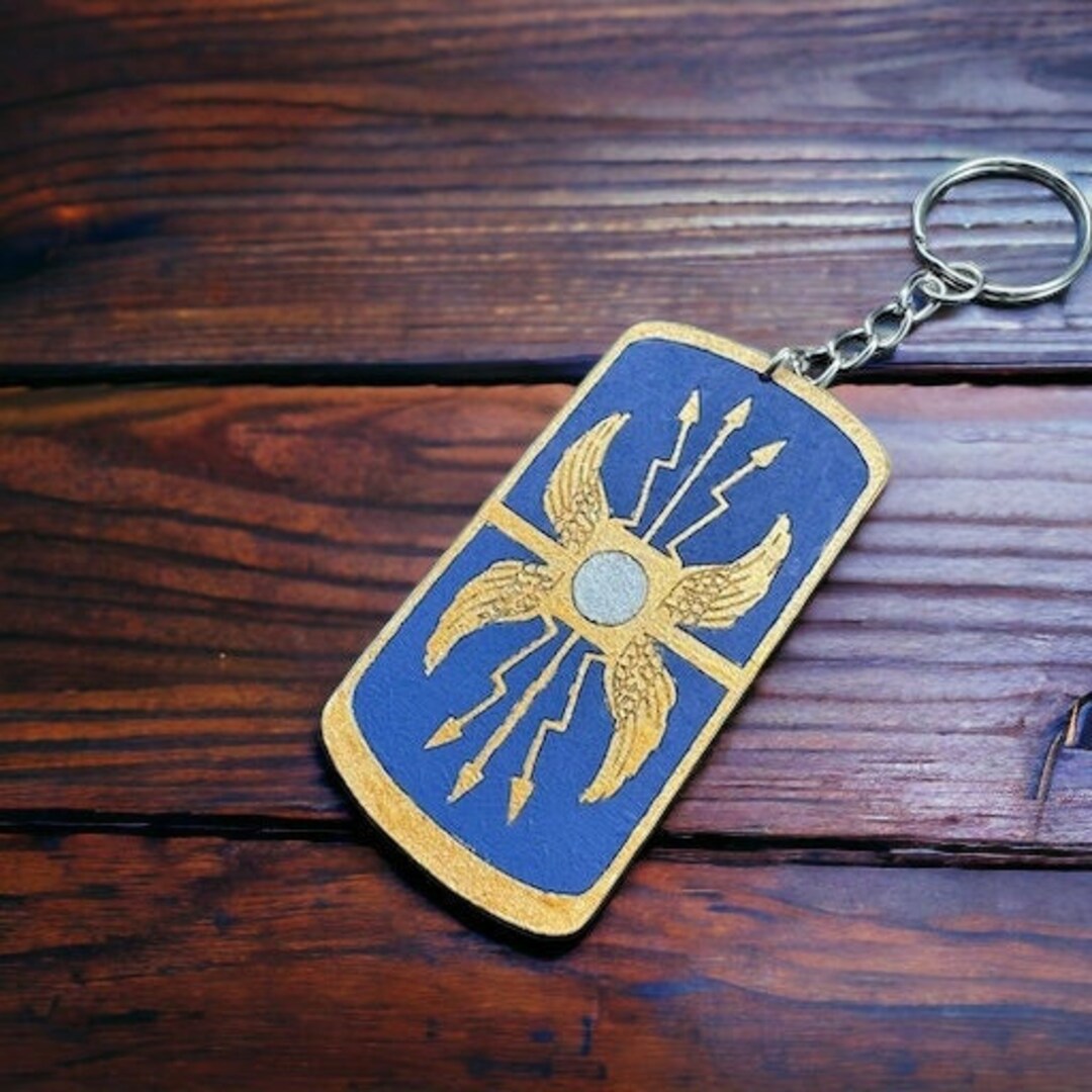 Painted Legionnaire Shield Keychain, Ancient Rome Themed Gift ...