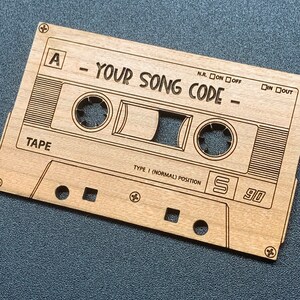 Song Code Cassette, Personalized Music Plaque, Custom Playlist, Scan ...