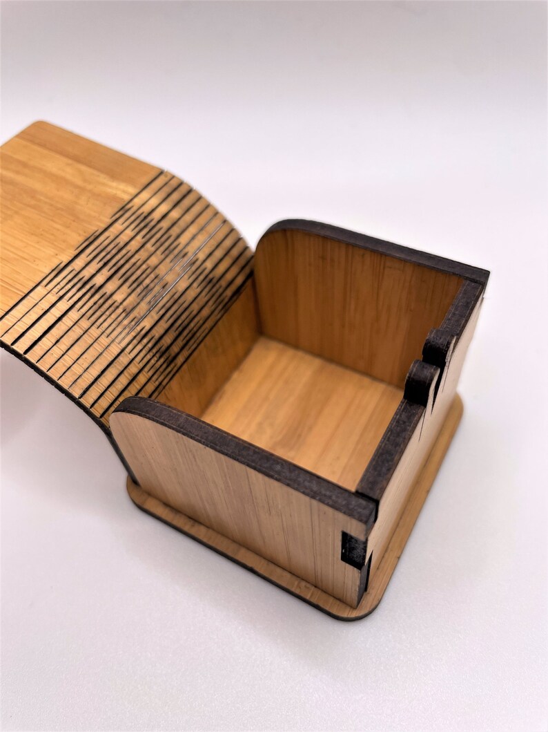 Wooden Ringbox Bamboo Wood Veneer Engagement Ring Keepsake - Etsy