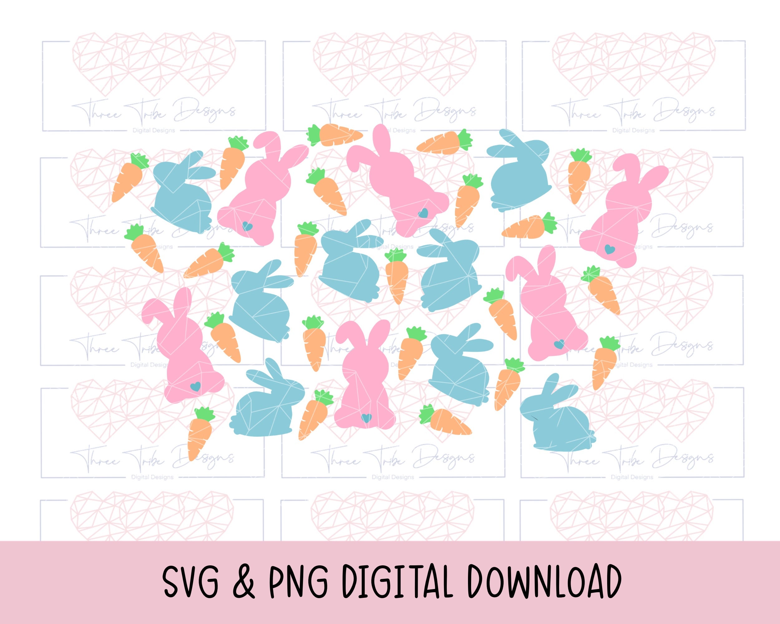 Easter Cold Cup Wrap Svg , Bunny Png, Coffee Cup Svg, Carrot Clipart ...