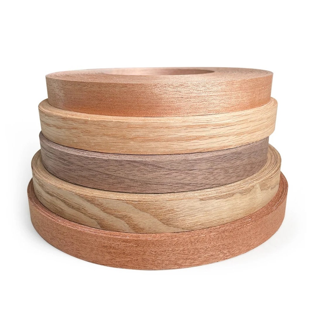 Blank Wood Edge Banding, 1 Roll, Unpainted Natural Wood, Thin Slice for ...