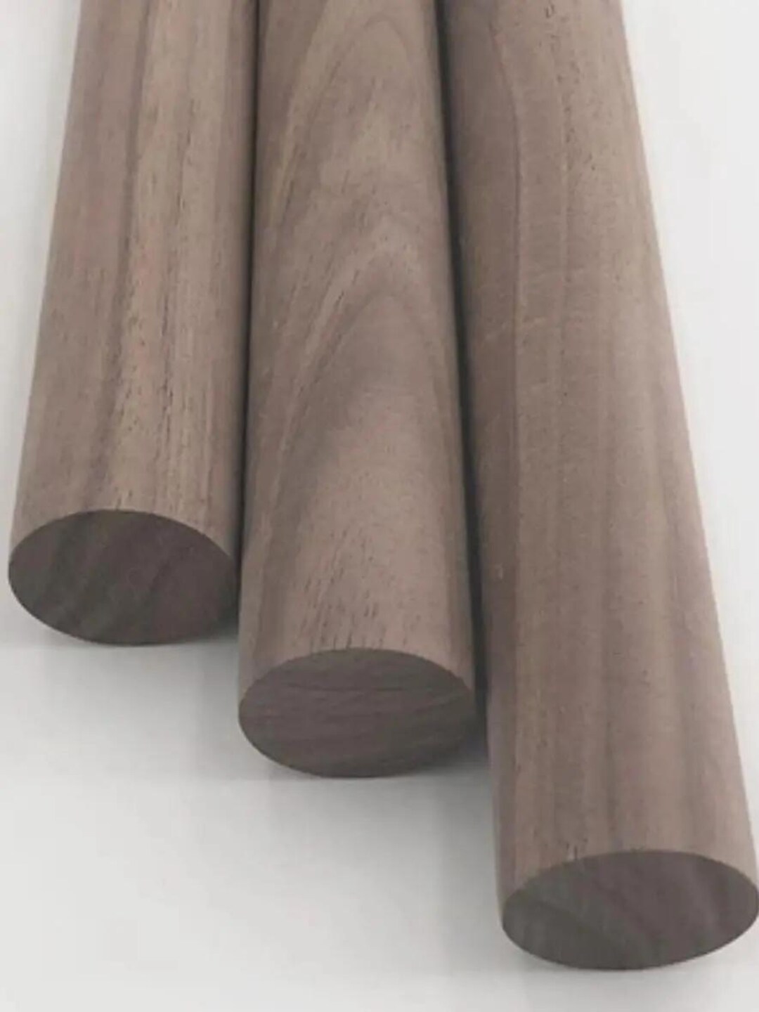 Blank Walnut Wood Stick, Unfinished Round Wood, Polished for DIY Craft ...