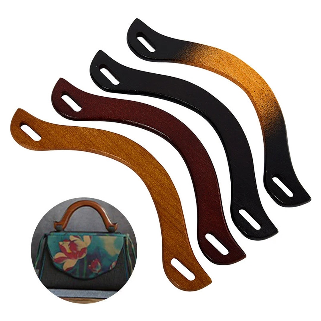 Tote Solid Wood Handle Bag, Polished, Comfortable Wood Frame, for DIY ...