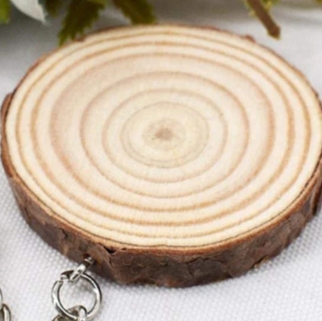 Personalized Round Wood Keychain 20pcs Paintable Log Slices - Etsy