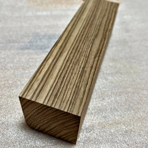 Natural Zebra Wood Block, Unfinished Thick Wood Cut, for DIY Craft ...