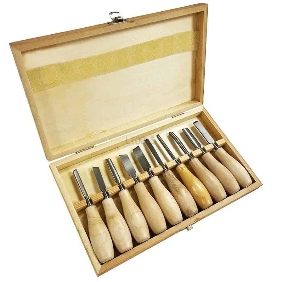 Sculpture Engraving Chisel With Box, 12pcs/set Carving Tools for Wood ...