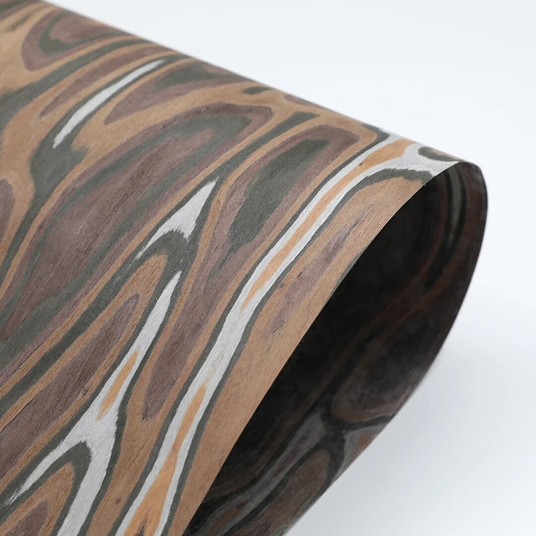 Natural Wood Veneer, 1 Roll, Leopard Pattern, Peeled Wood Thin Layer ...