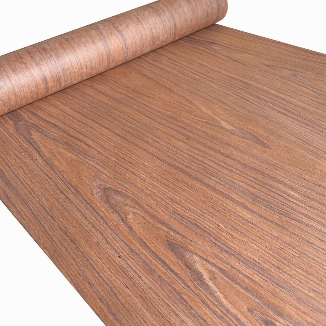 Natural Oak Wood Sheet, 1 Roll, Unfinished Brown Wood Slice, Flexible ...