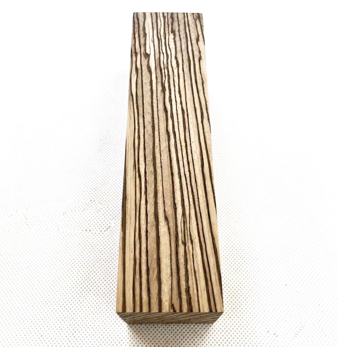 Natural Zebra Wood Block, Unfinished Thick Wood Cut, for DIY Craft ...