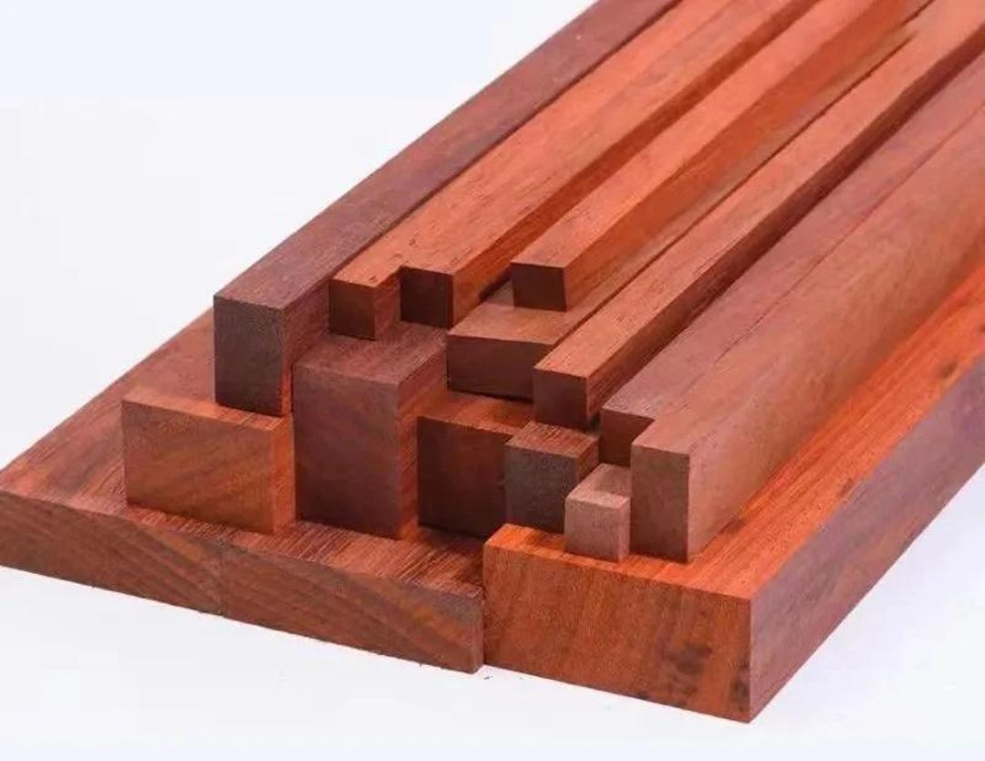 Solid Rosewood Log, Unfinished Square Wood, for DIY Craft, Making ...