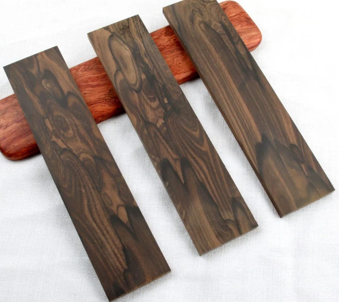Solid Ziricote Wood Log, Unfinished Wood Block, for DIY Craft, Carving ...