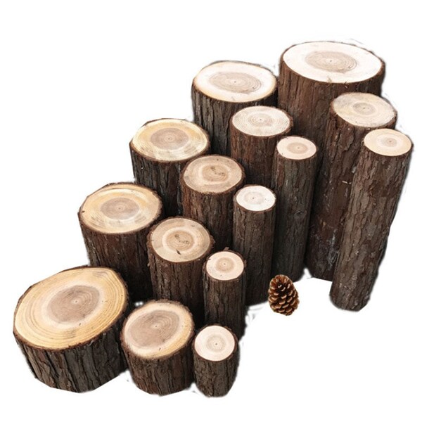 Log With Bark - Etsy