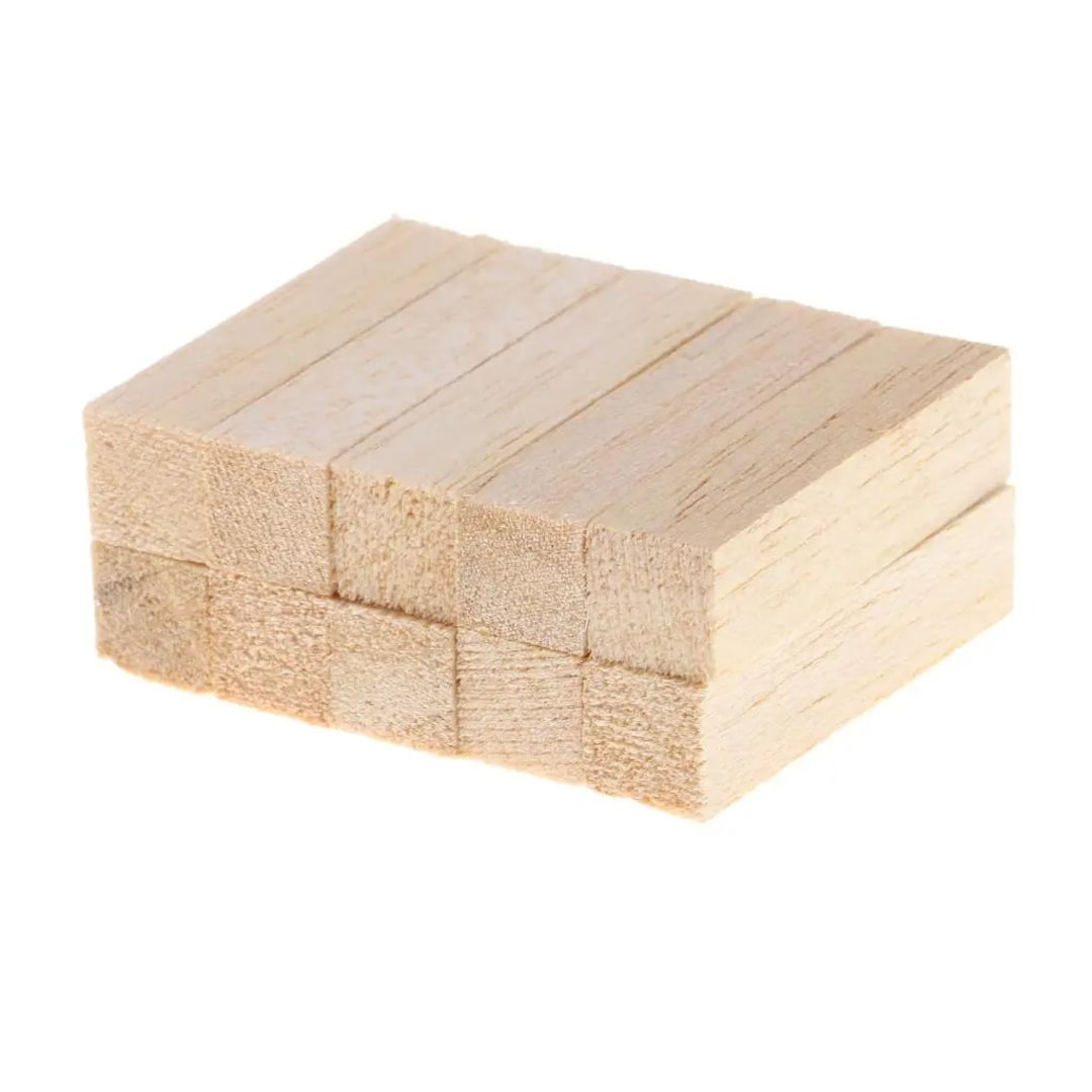 Blank Balsa Wood Block, Unfinished Wood Slice, Sanded Cut, for DIY ...