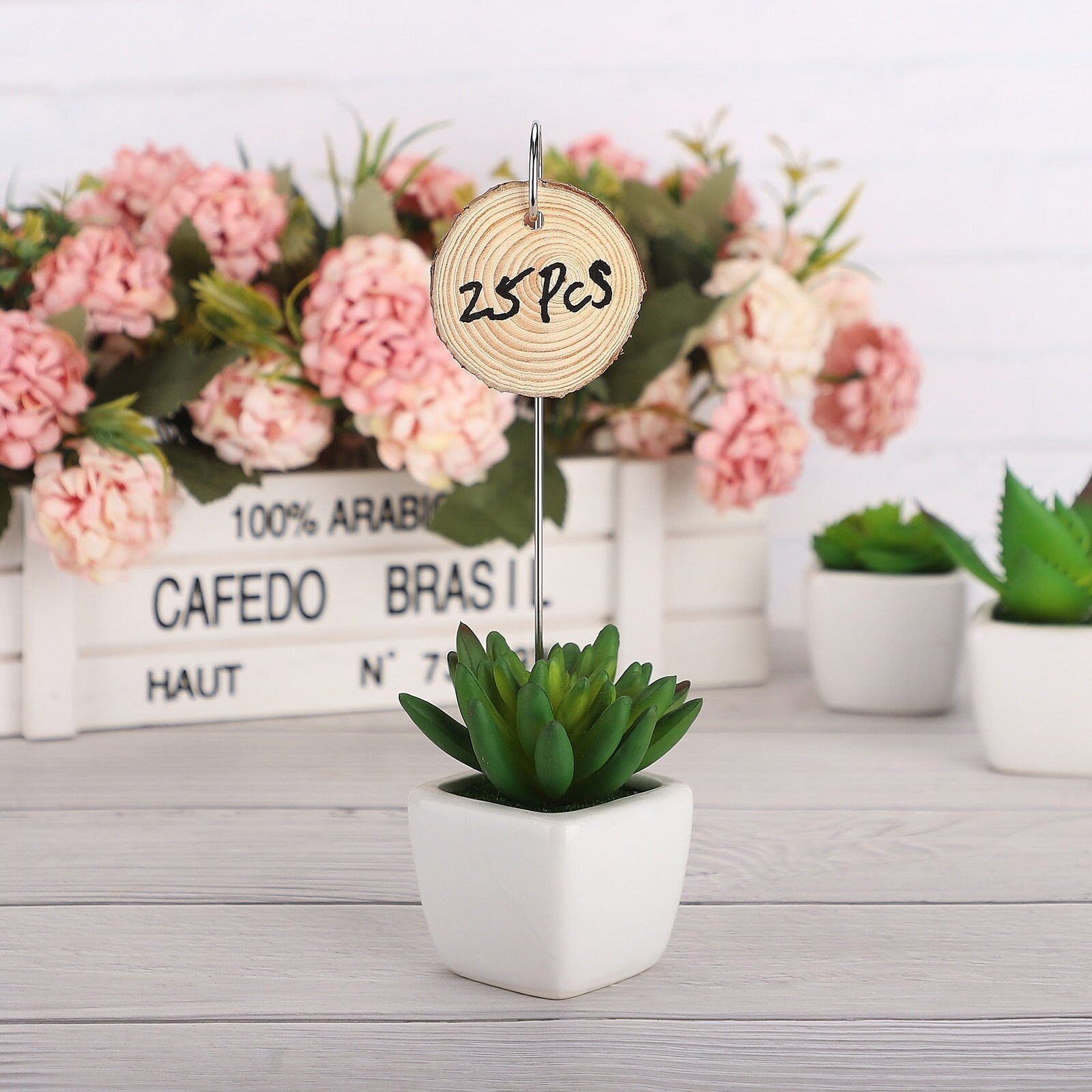 Blank Wood Plant Label With Stainless Steel Stake 25pcs/set - Etsy