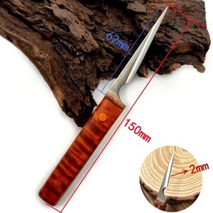 HSS Wood Carving Chisel, Razor-sharp Blade, Pointed Head, for DIY Craft ...