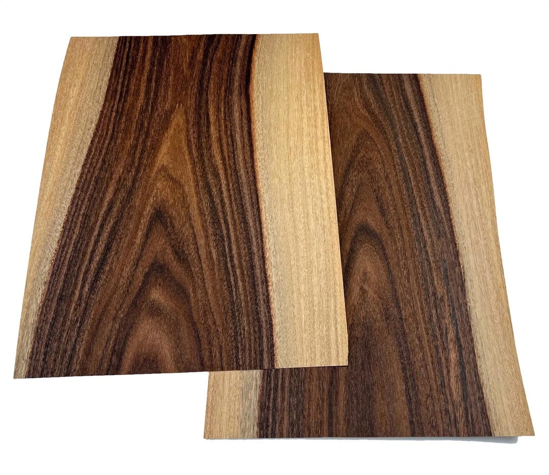 Solid Wood Veneer Sheet, 2pcs, Abstract Pattern, Wood Skin Slice, for ...