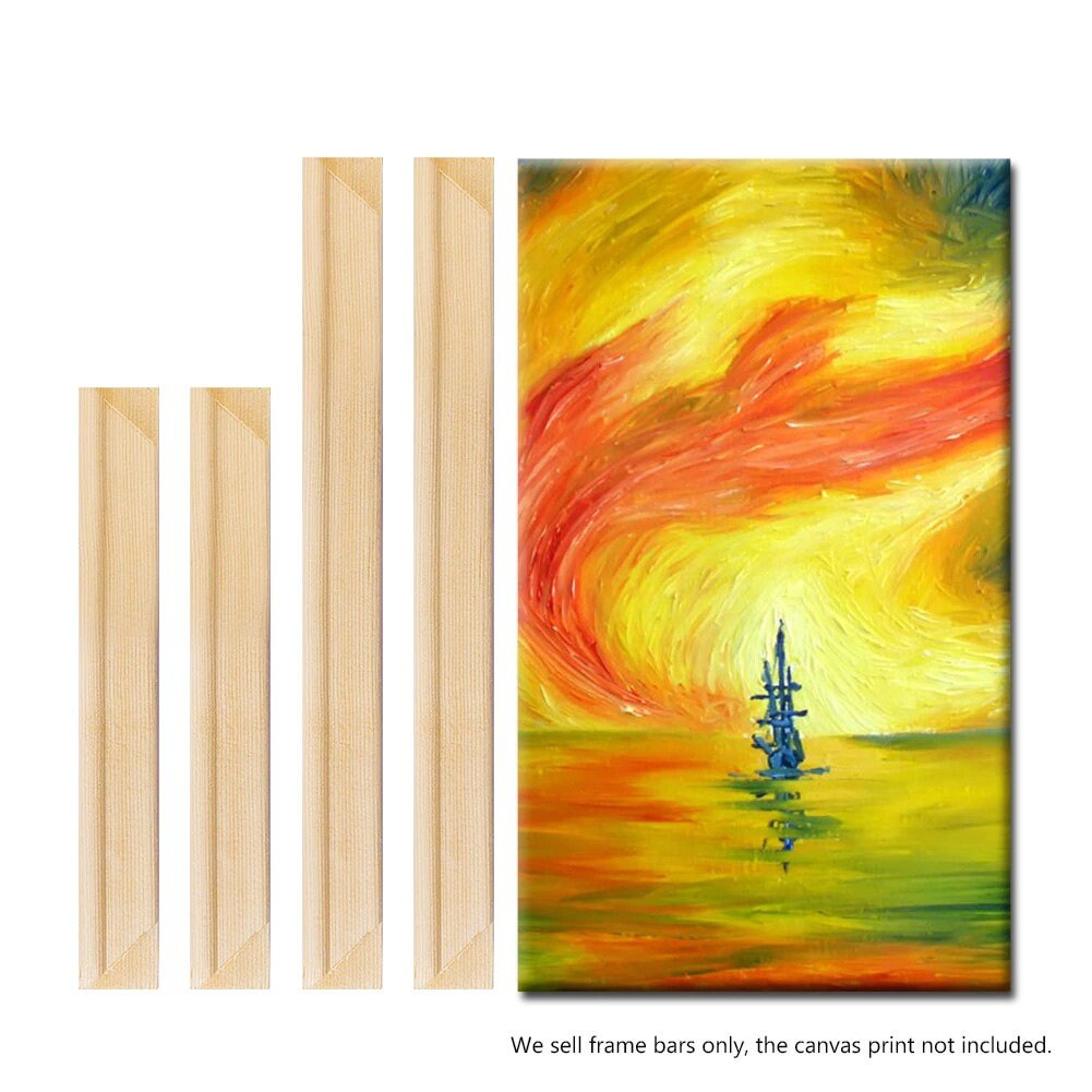 DIY Blank Wooden Square Photo Frame Unfinished Natural Solid - Etsy