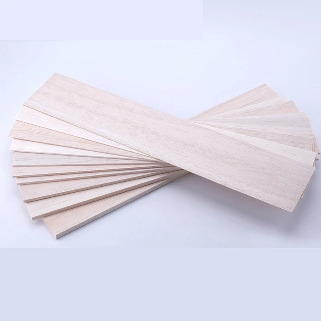 Balsa Wood Board Slice, 1/2/5pcs, Unfinished Plywood Slice, for DIY ...