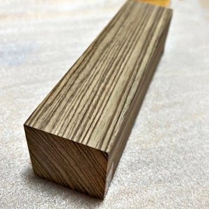 Natural Zebra Wood Block, Unfinished Thick Wood Cut, for DIY Craft ...