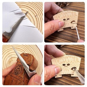 HSS Wood Carving Chisel, Razor-sharp Blade, Pointed Head, for DIY Craft ...