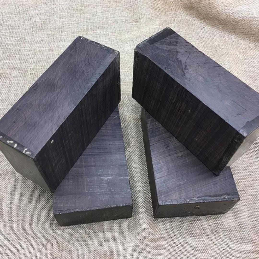 Black Real Wood Log, Unfinished Wood, for DIY Craft, Making Knife ...