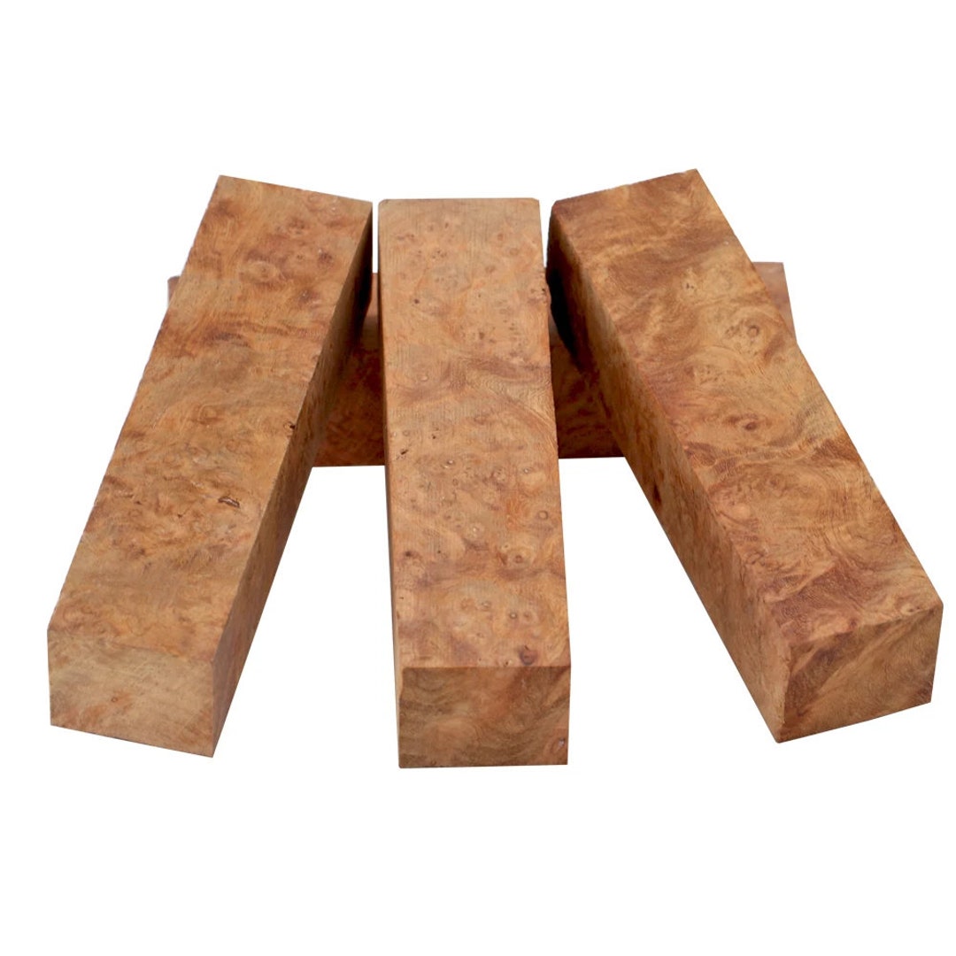 Natural Bruma Rosewood Log, 3pcs, Unfinished Wood Block, Snake Pattern ...