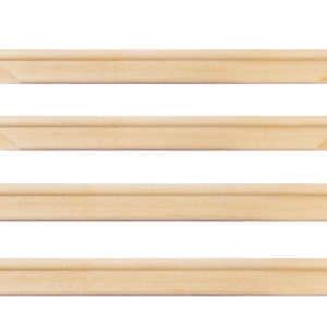 DIY Blank Wooden Square Photo Frame Unfinished Natural Solid - Etsy