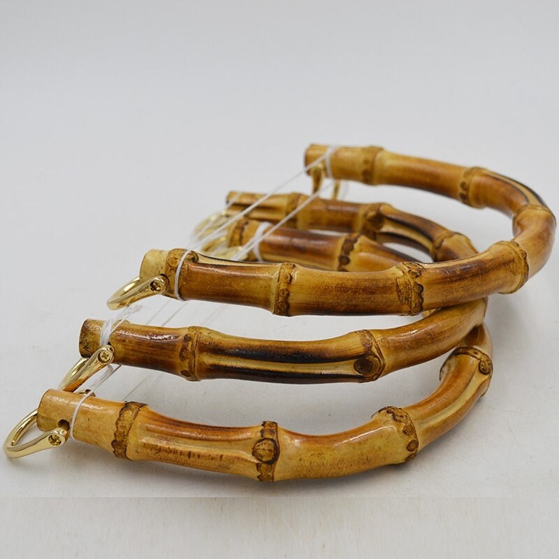 Bamboo Handle Bag - Etsy
