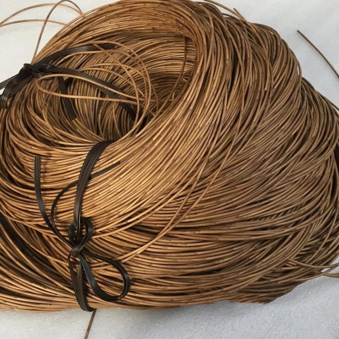 Plastic Rattan Round Strip, 500g, High Strength, Wood Color Rope, for ...