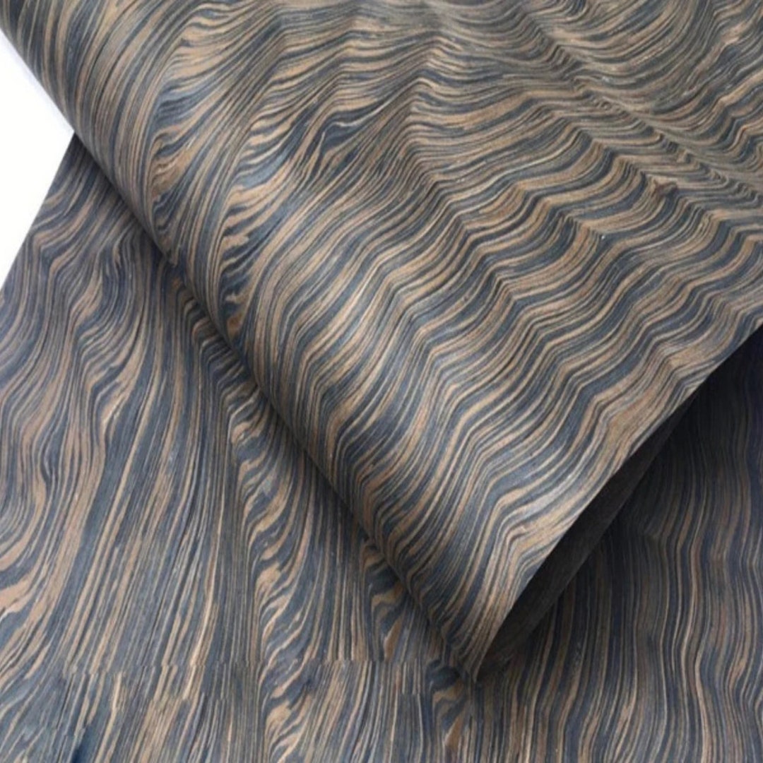 Ebony Bark Wood Veneer Sheet, Patterned Wood Thin Slices, for DIY Craft, for Paneling, Speaker ...