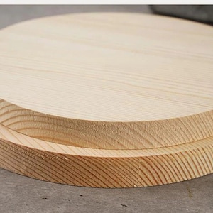Round Wood Circles 10pcs 1cm Thick DIY Solid Wooden Rounds for Painting ...