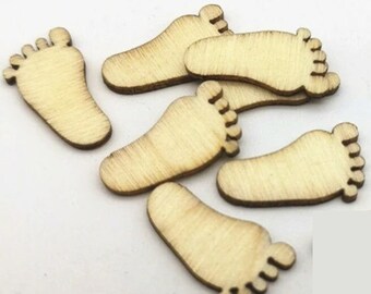 Unfinished Wooden Foot Shape Craft From 1 up to 46 DIY - Etsy