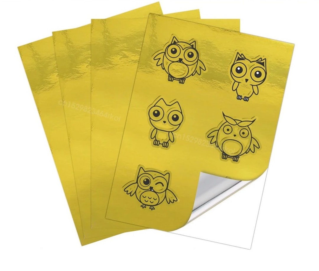 Vinyl Sticker Paper, 10 Sheets, Self-adhesive Decals, Easy to Cut and ...