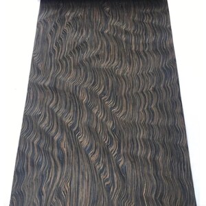 Ebony Bark Wood Veneer Sheet, Patterned Wood Thin Slices, for DIY Craft, for Paneling, Speaker ...