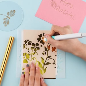 Hot Foil Quill Pen and Foil Paper, Heat Resistant Grip, USB Battery ...