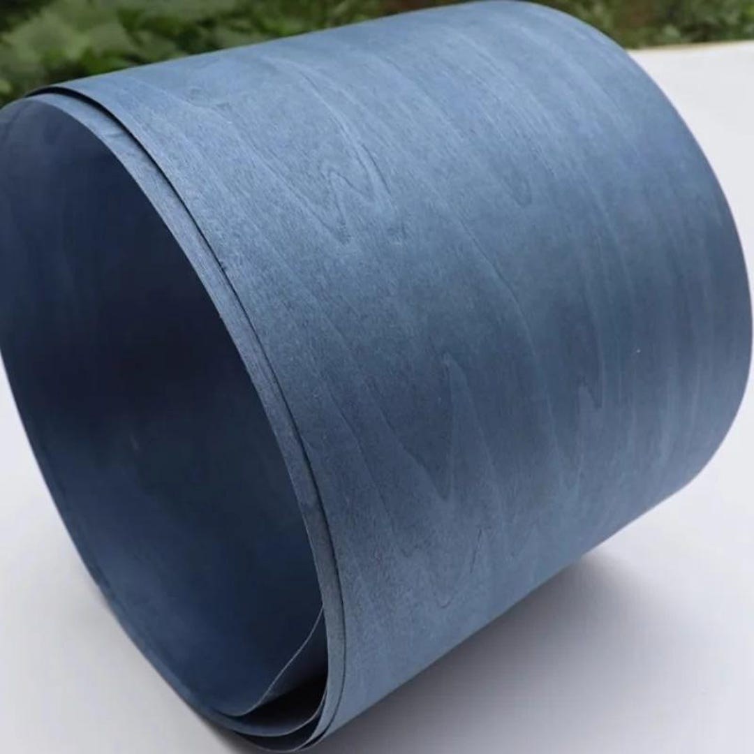 Blue Maple Wood Veneer, Unfinished, Smooth Surface, for DIY Craft ...