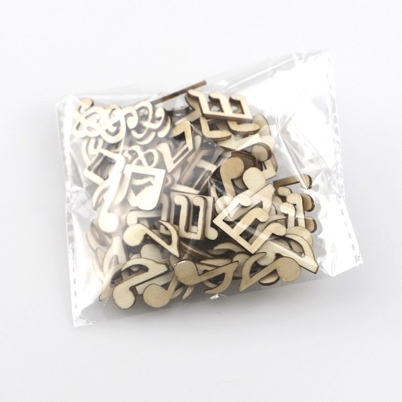 Mixed Music Notes Laser Cut Unfinished Wood Cutout Shapes - Etsy