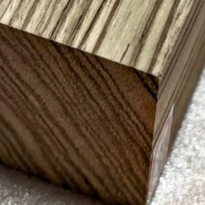 Natural Zebra Wood Block, Unfinished Thick Wood Cut, for DIY Craft ...