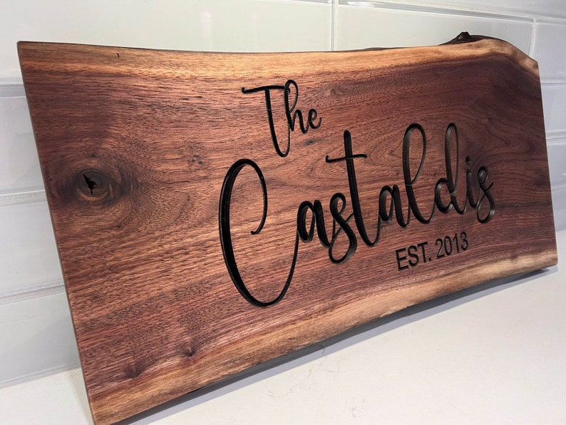Personalized Wedding Sign Live Edge Rustic Sign Wood - Etsy Canada