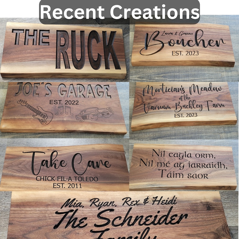 Personalized Live Edge Walnut Sign, Rustic Wedding Decor - Etsy