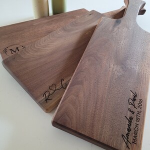 Custom Walnut Charcuterie Board, Personalized Wood Serving Tray - Etsy